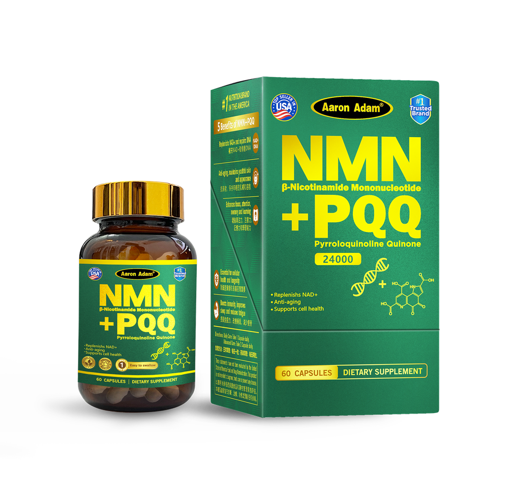 NMN+PQQ - 60 Softgels | Aaron Adam